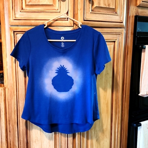 Ruby Rd. | Tops | New Upcycled Pl Blue Cotton Ruby Rd Vacayyyy Tee ...